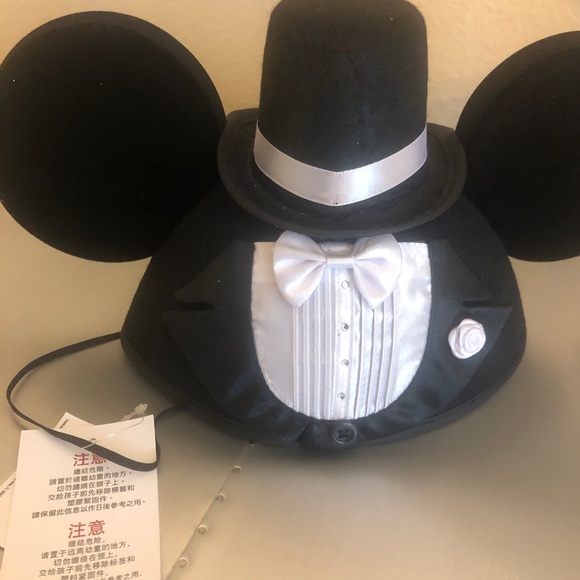Disney | Accessories | Disney Mickey And Minnie Bride Groom Ears Hats ...